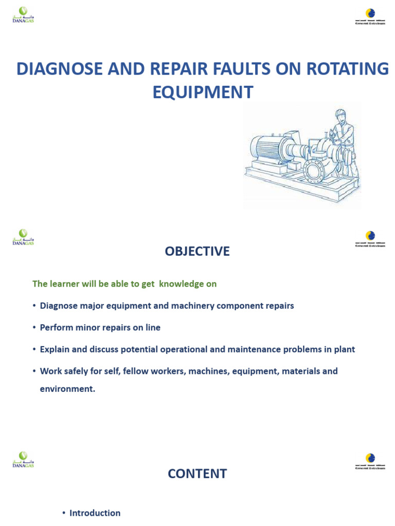 Diagnose and Repair Faults On Rotating Equipment | PDF