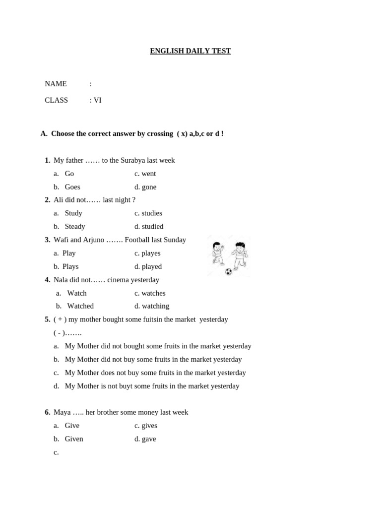 English Daily Test | PDF