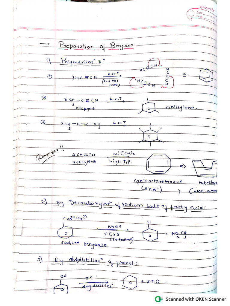 prep of benzene | PDF