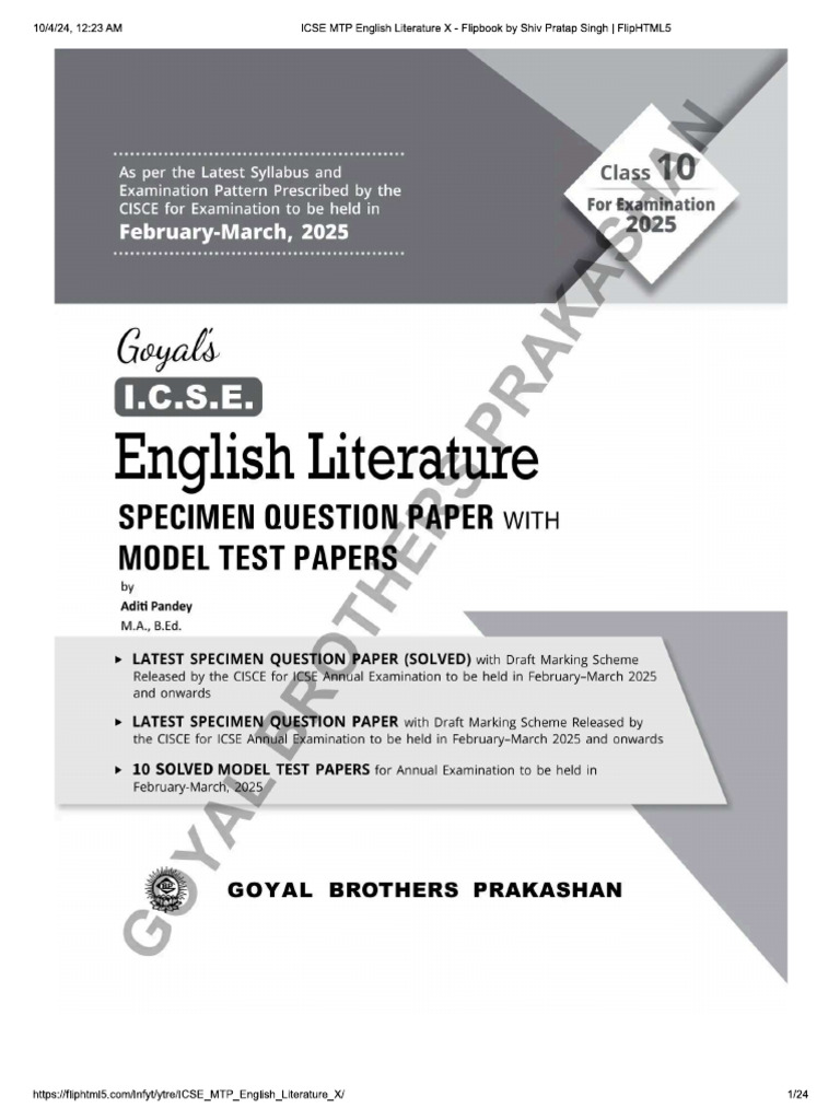 English Class 10 | PDF