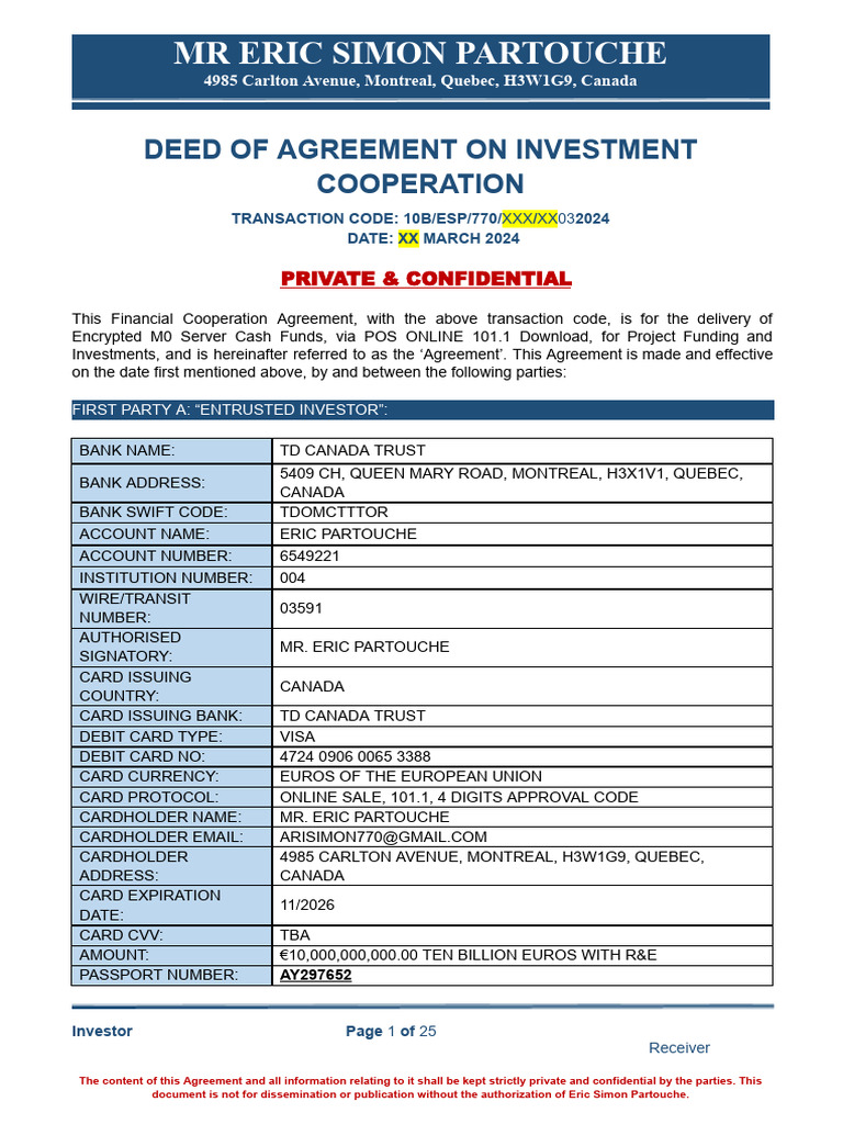POS DOA TEMPLATE CAN Mar 2024 | PDF