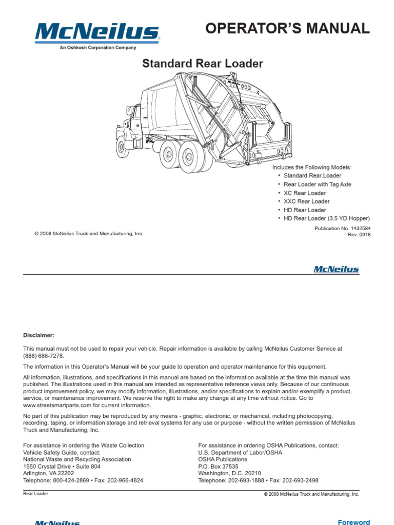Standard Rear Loader | PDF