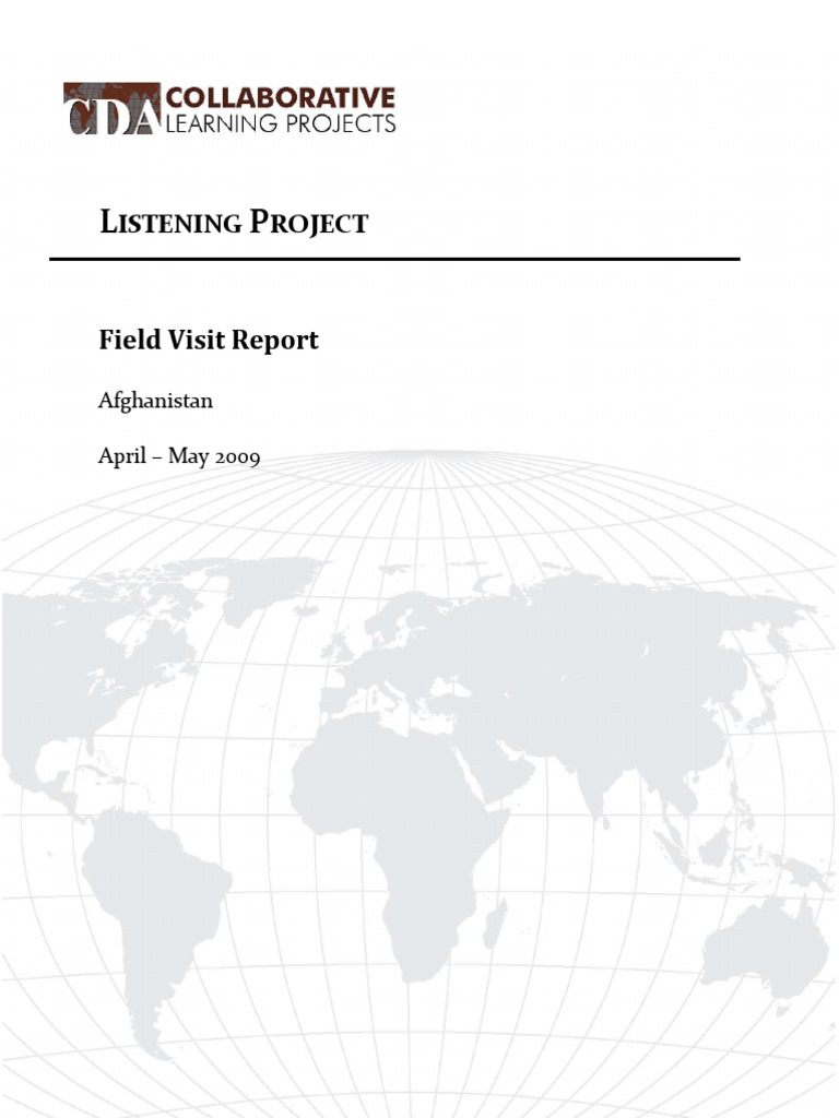 Project Field Visit Report | PDF