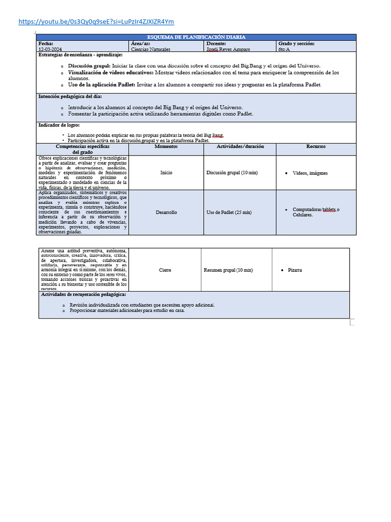 TIII. Act.3-Integro lo aprendido en mi práctica docente. | PDF