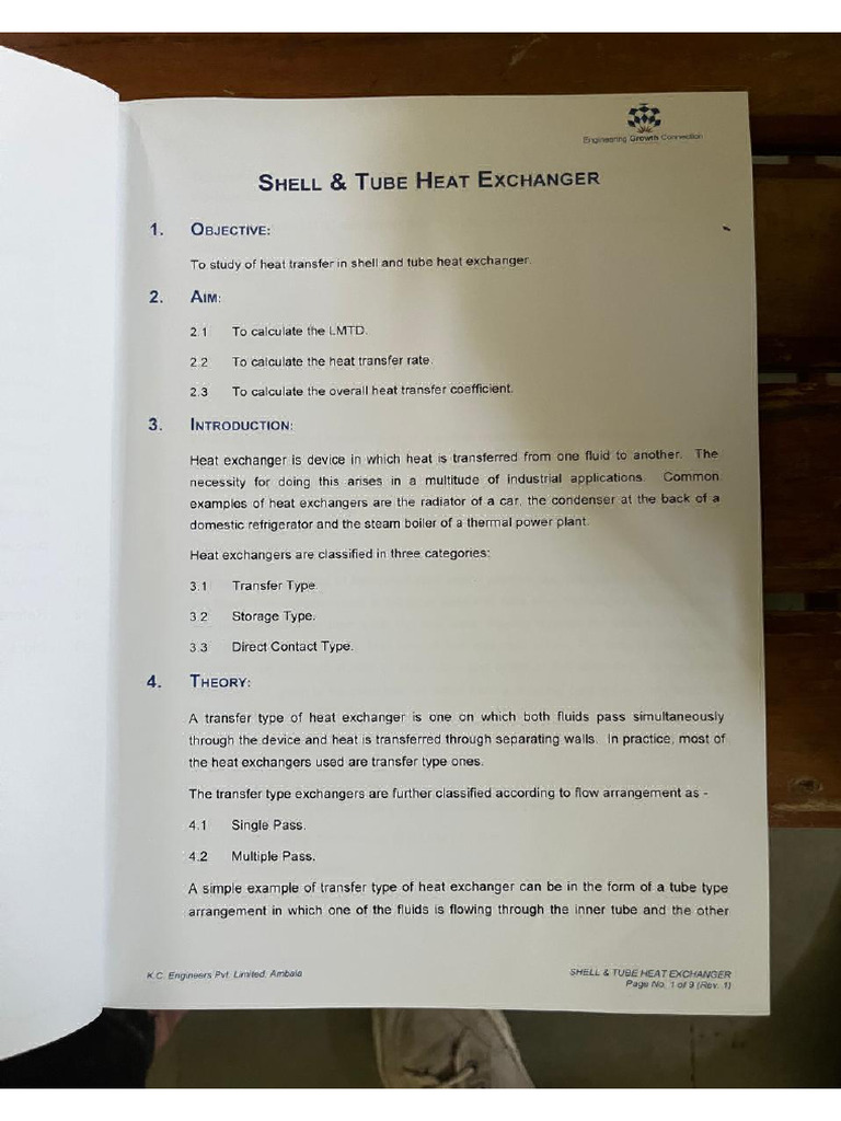 Shell & Tube Heat Exchanger | PDF