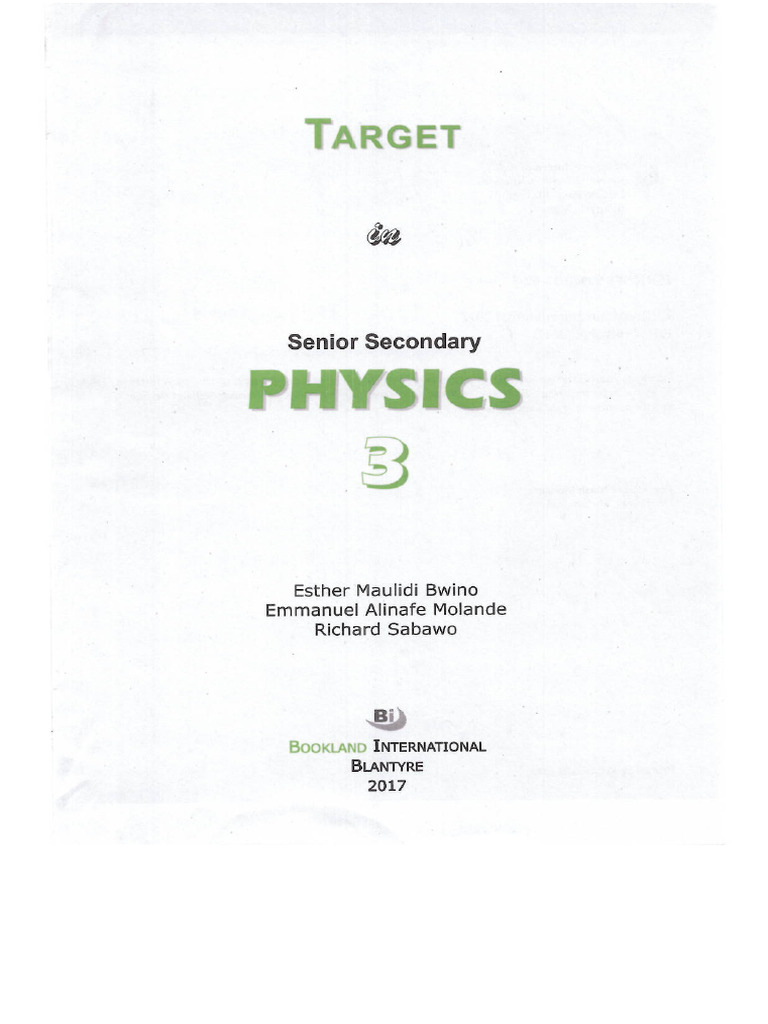 Physics Book 3 (Target) | PDF