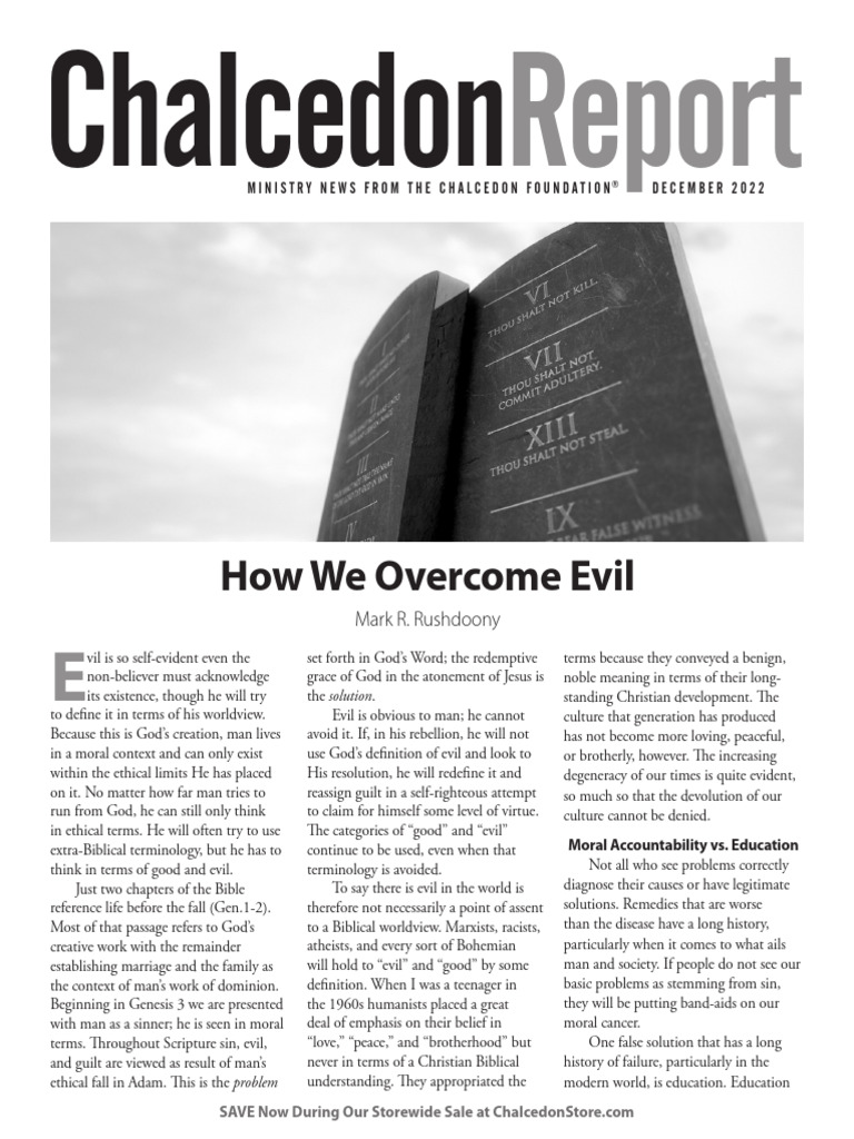 Chalcedon Report 2022 December | PDF