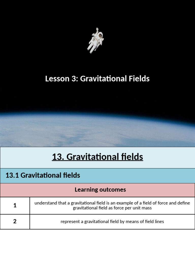 Gravitational Fields | PDF