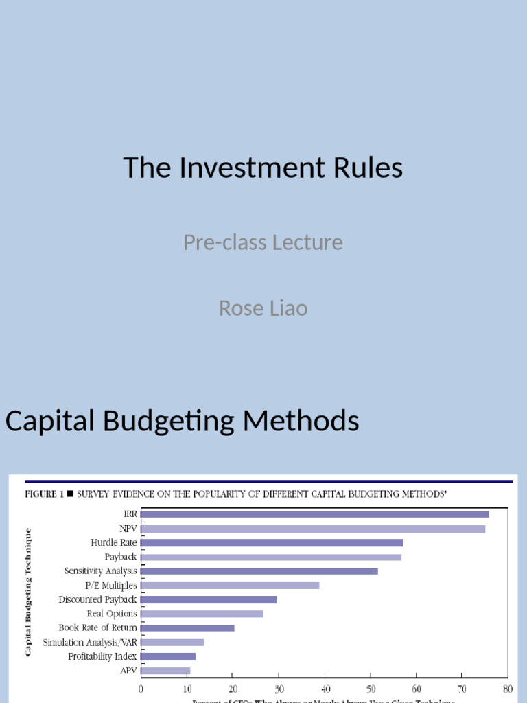 Investment Rules - Pre Class Annotated | PDF