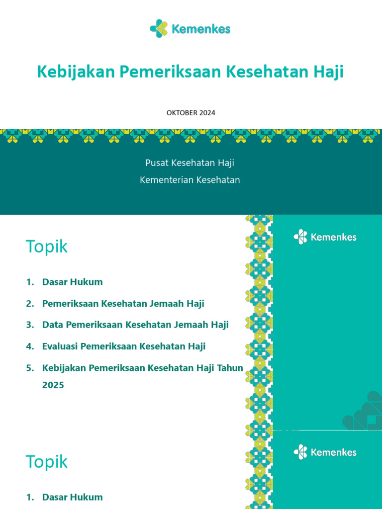 Kebijakan Pemeriksaan Kesehatan Haji | PDF Kebijakan Pemeriksaan Kesehatan Haji | PDF