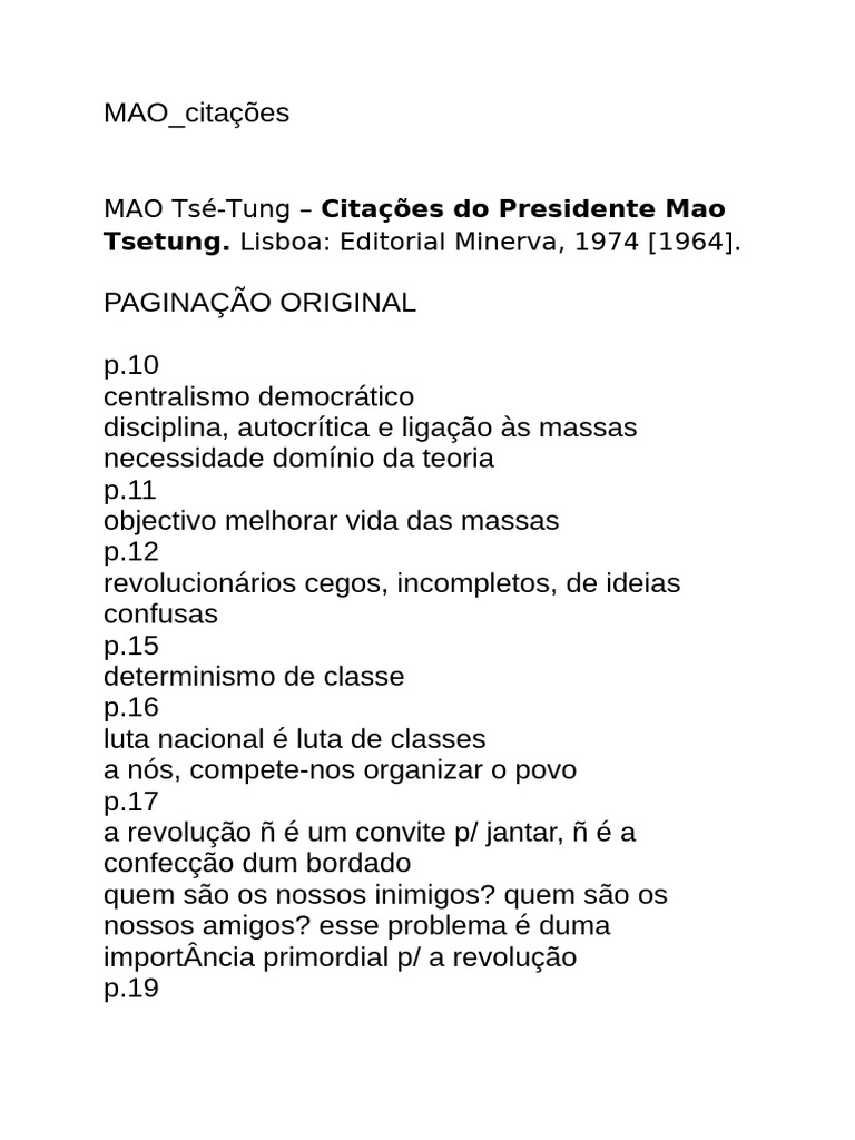 MAO Citações | PDF