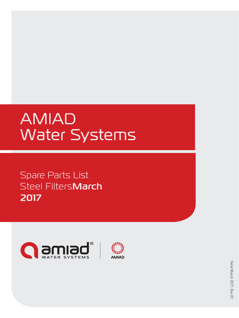 Amiad - Steel - Filters - Manual - & - Semi-Automatic - Spare - Parts - List | PDF | Screw | Nut ...