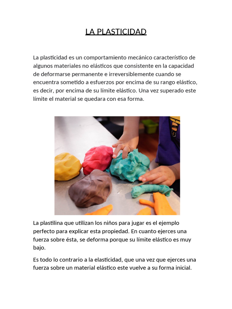 La Plasticidad | PDF