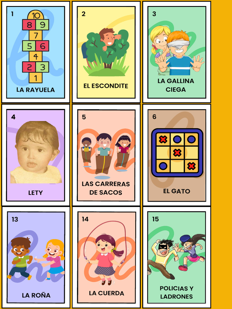Póster Lotería Mexicana Ilustrado Verde (18 X 24 In) (A3) | PDF