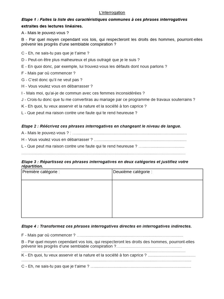 L Interrogation | PDF