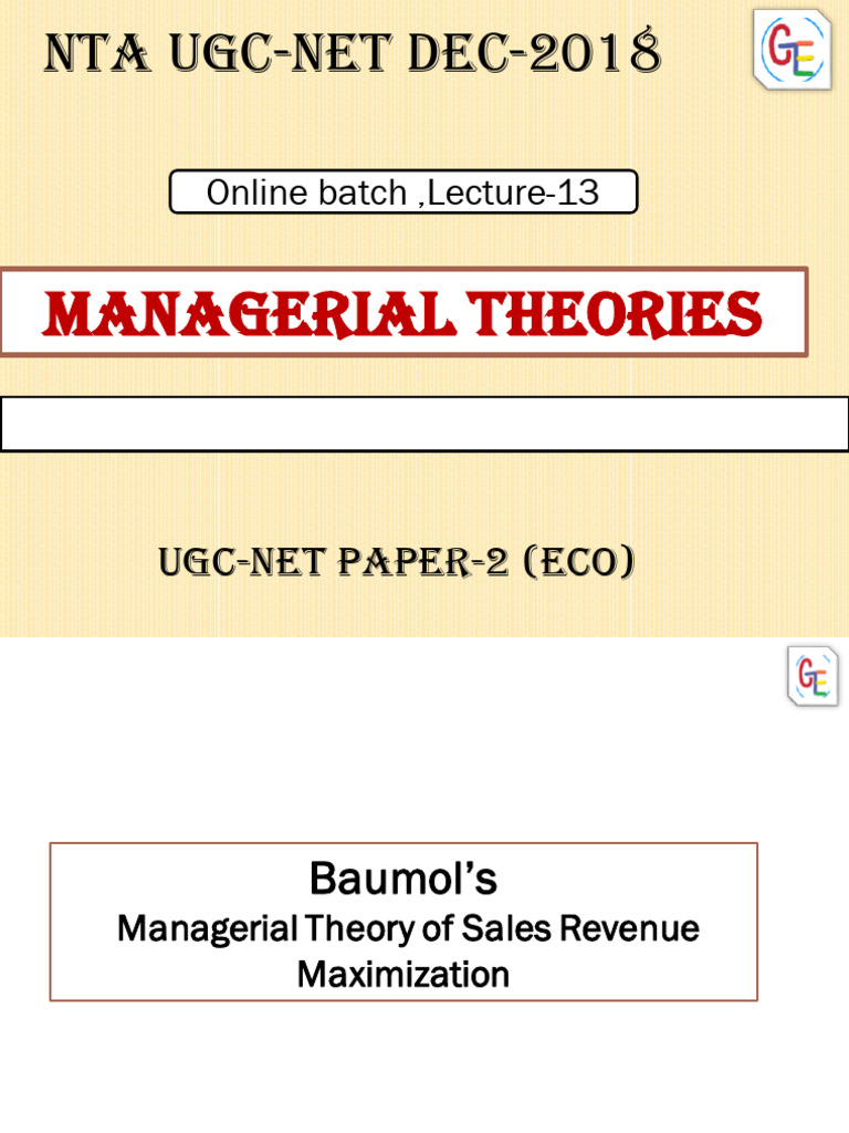 micro-13 managirial theories-1 | PDF
