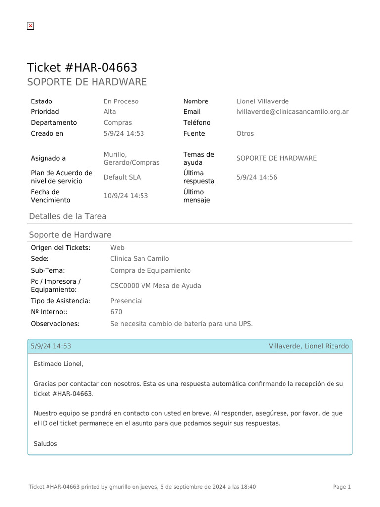 Ticket HAR 04663 | PDF