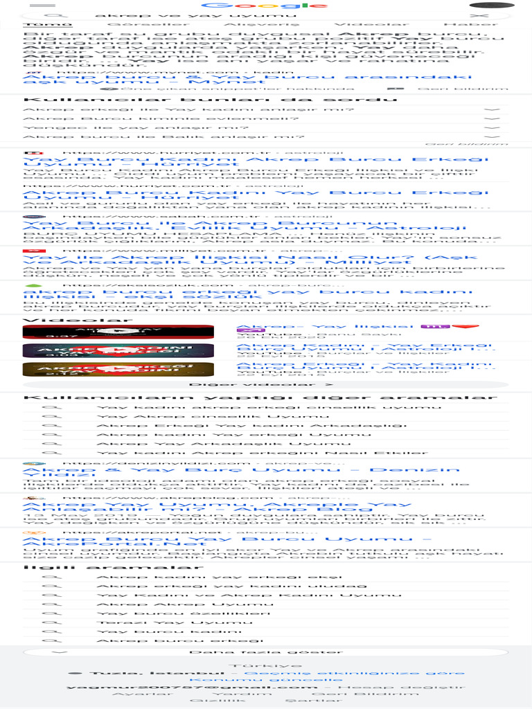 Akrep Ve Yay Uyumu - Google'da Ara | PDF