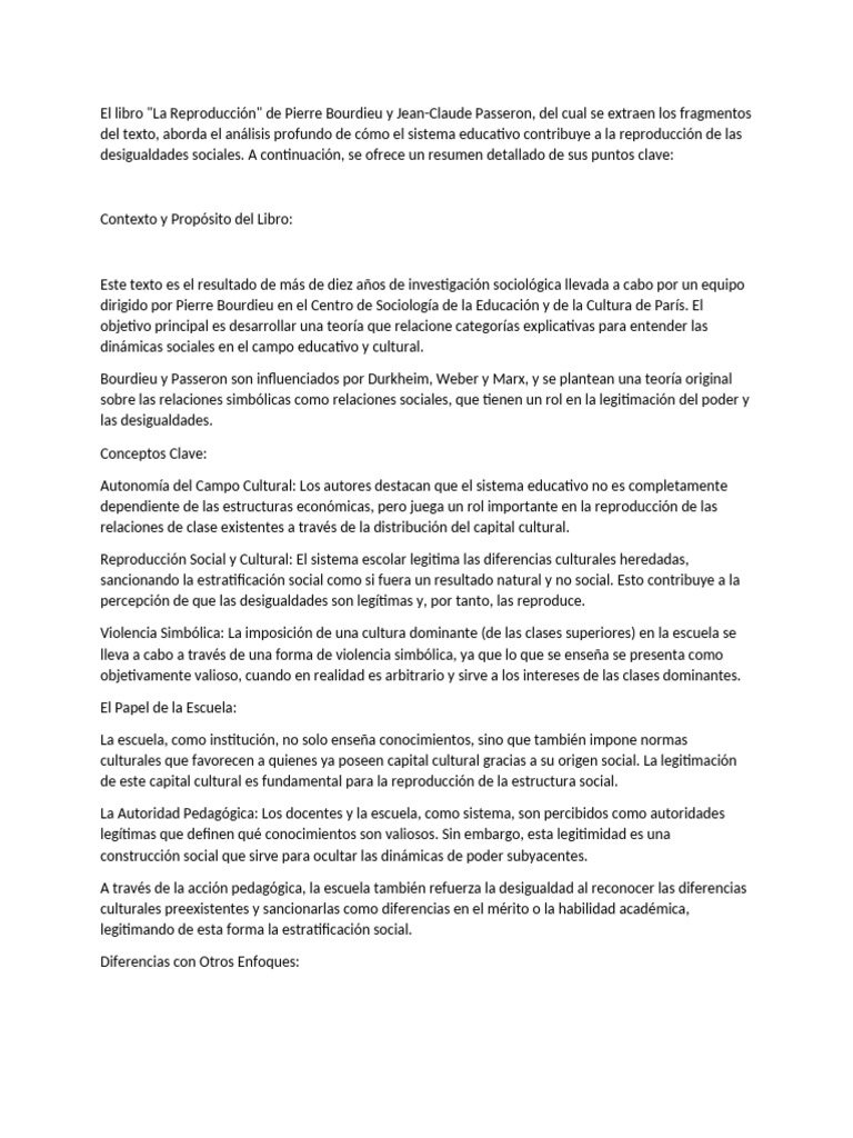 Resumen Texto Bourdieu | PDF