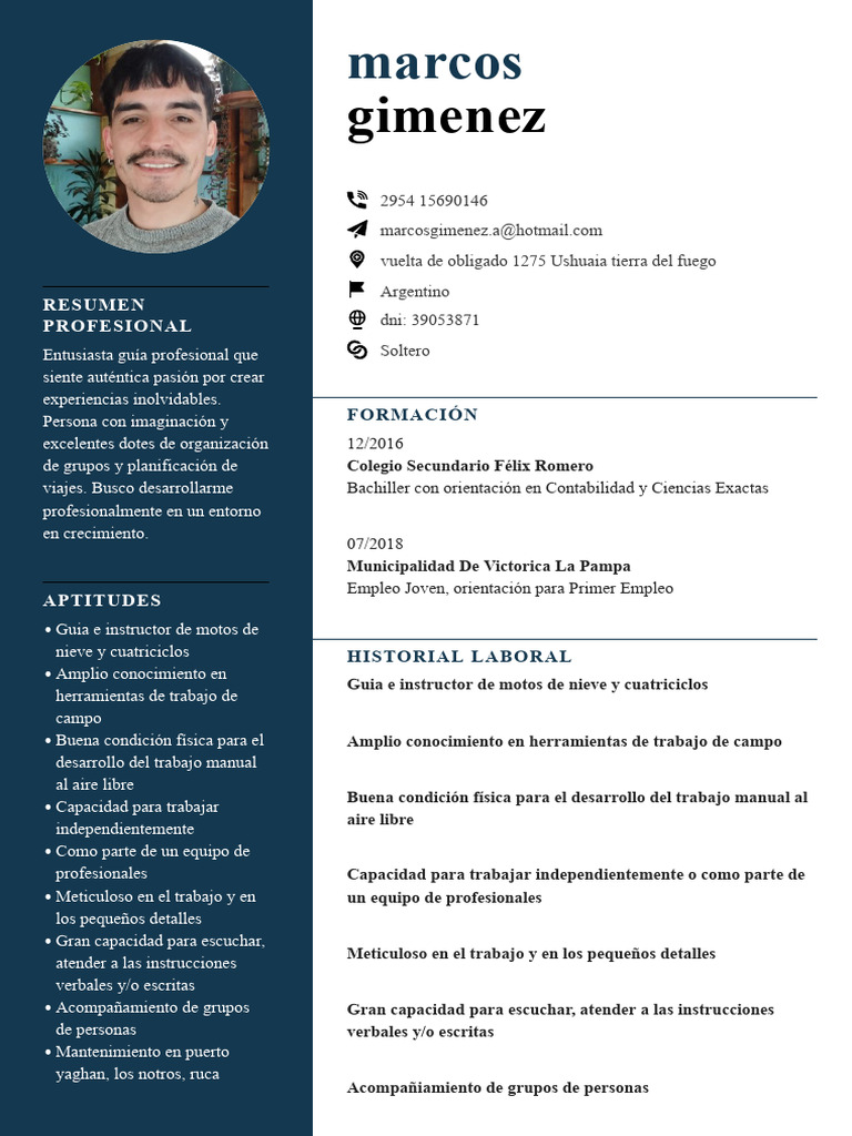 Marcos Gimenez CV | PDF