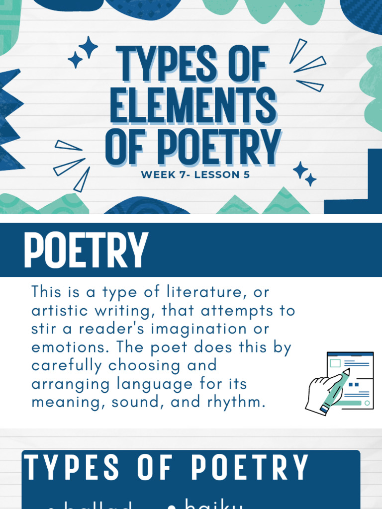 Types of Poetry Compressed | PDF