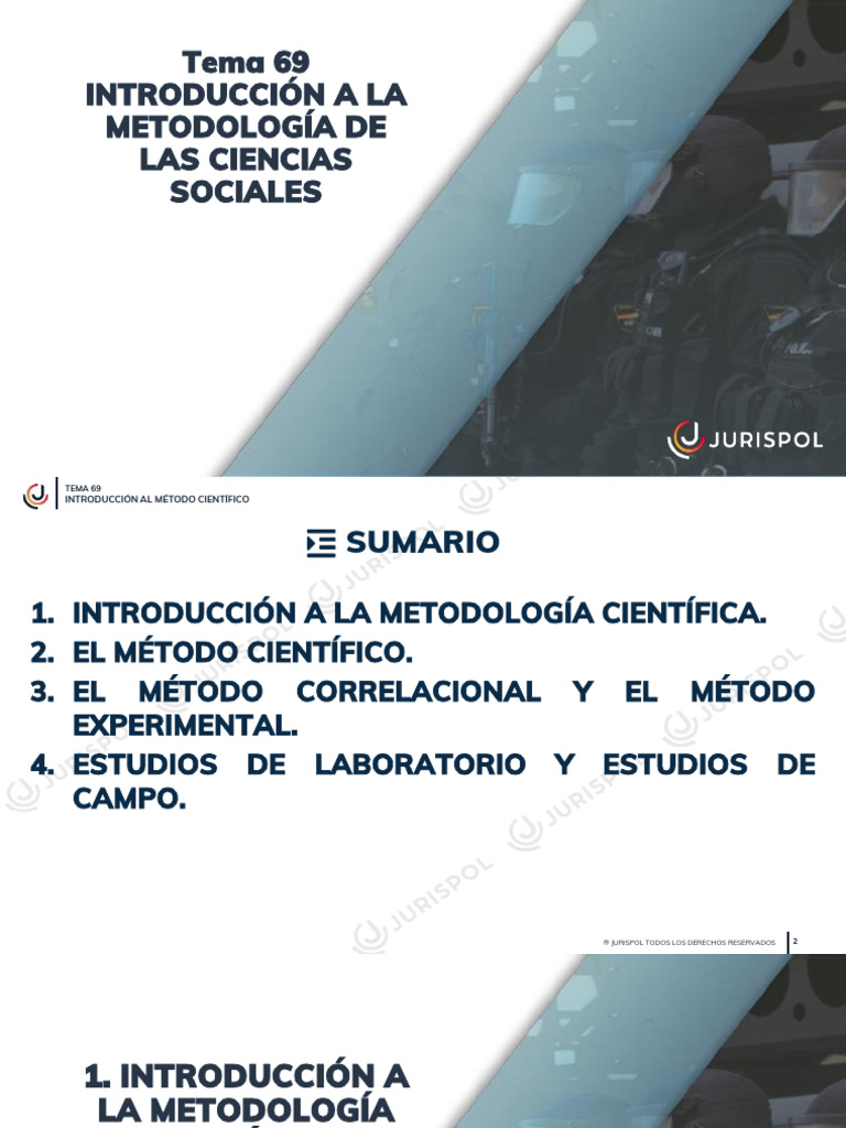 Tema 69 Presentación | PDF | Experimentar | Método científico