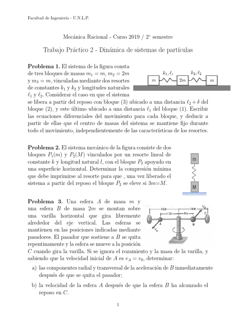 TP2 Din Mica de Sistemas de Partículas | PDF