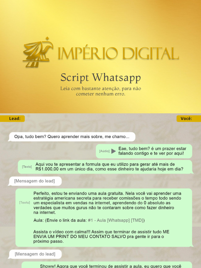 Script Whatsapp | PDF