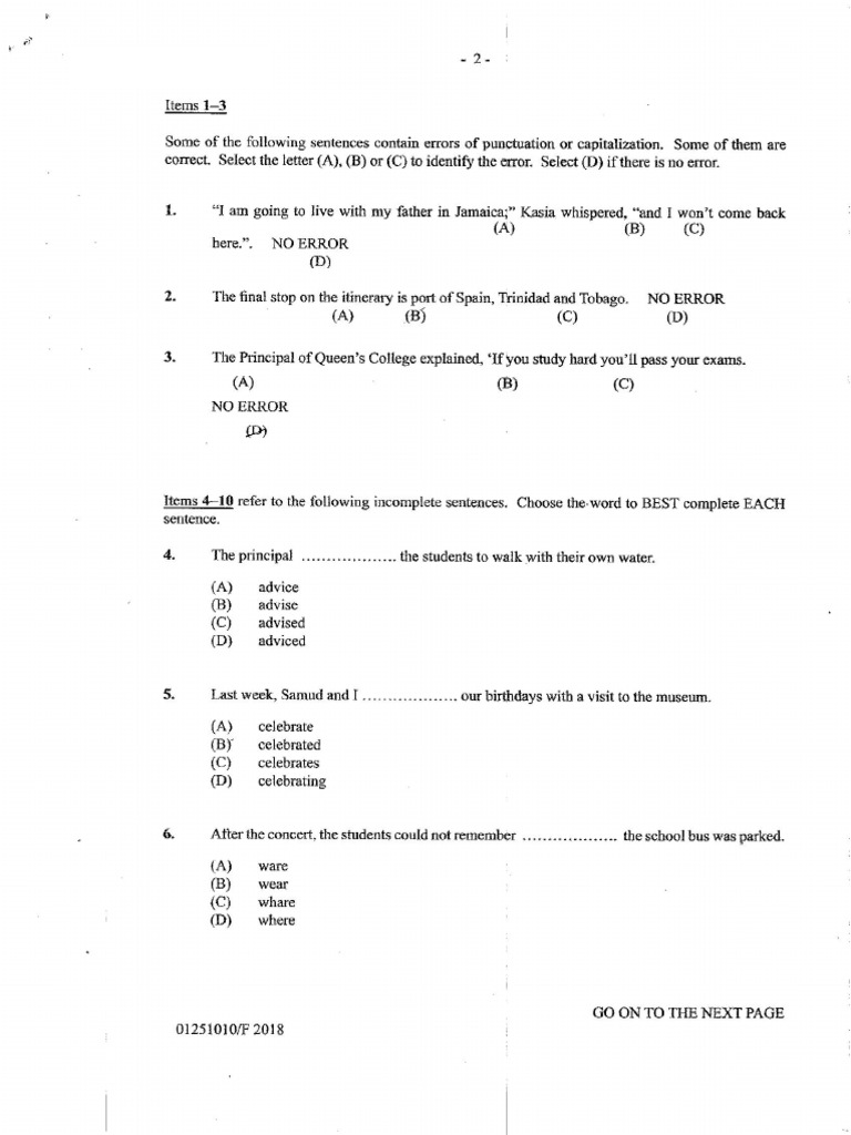 Csec Edpm June 2018 p1 9pgs | PDF