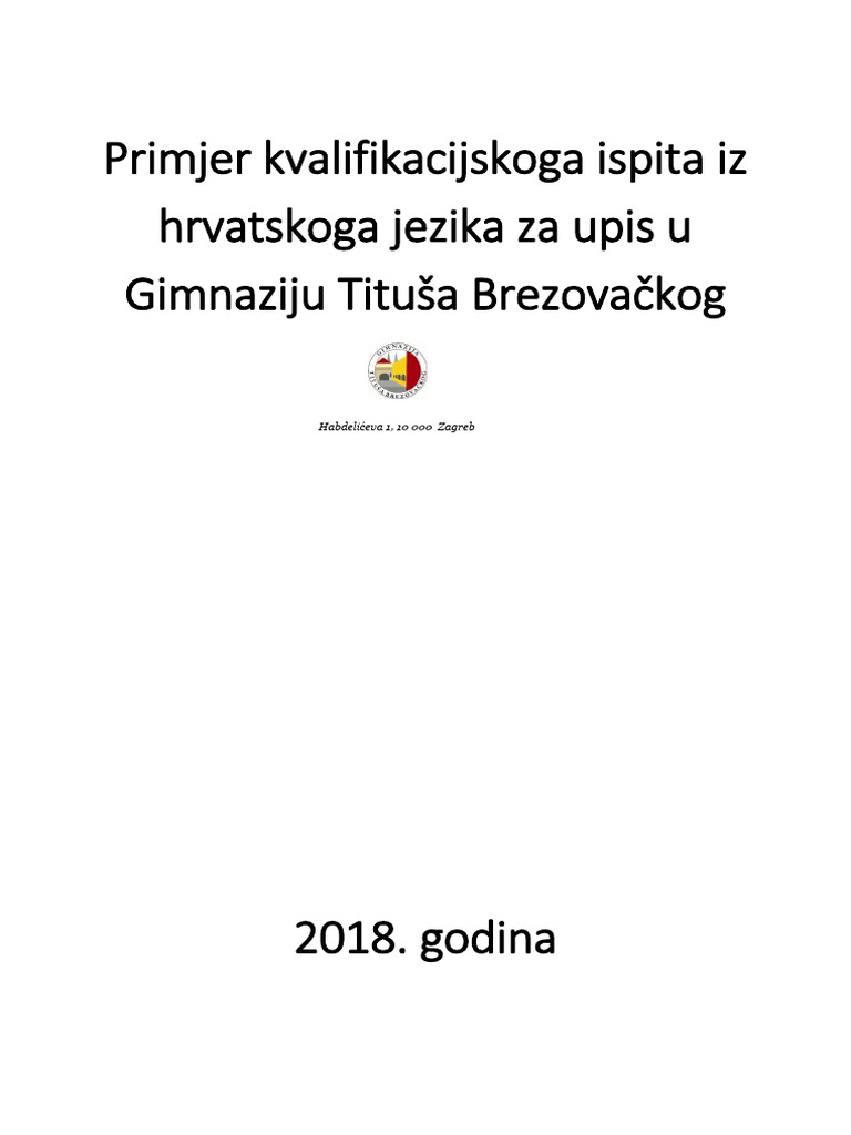 Prijemni Tituš | PDF