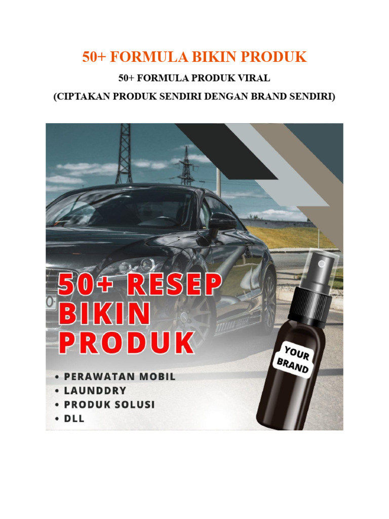 50 - Formula Bikin Produk (Terbaru) | PDF