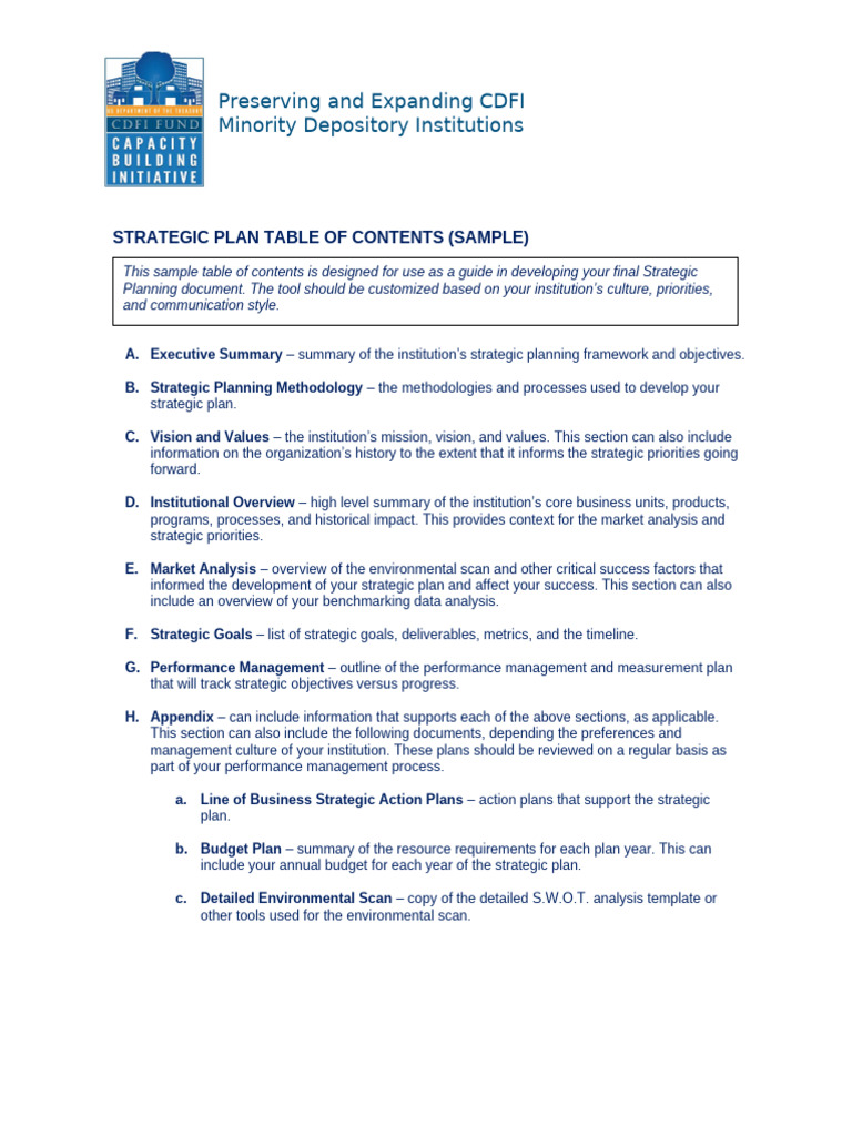 2 Strategic Planning - Outline | PDF