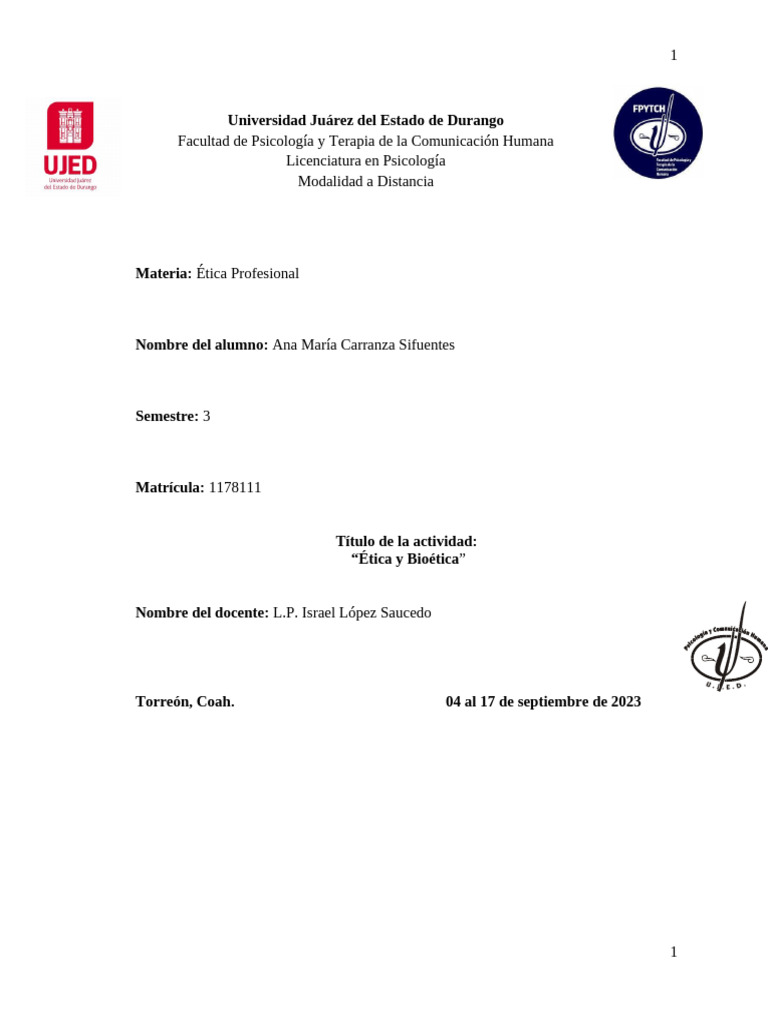 Carranzasa - Act3.1 y 3.2 EticayBioetica | PDF