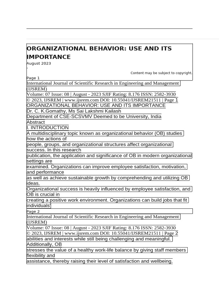 Ob International Journal | PDF