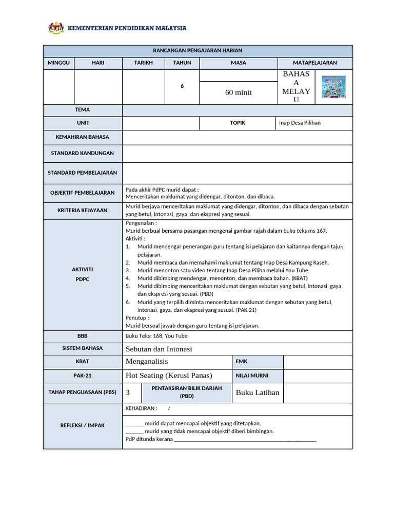 RPH BM THN 6 V2 (Unit 22) | PDF