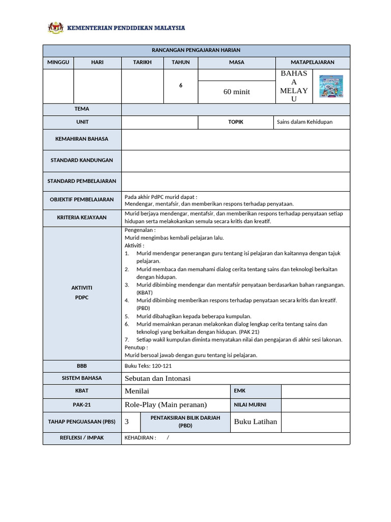 RPH BM THN 6 V2 (Unit 16) | PDF