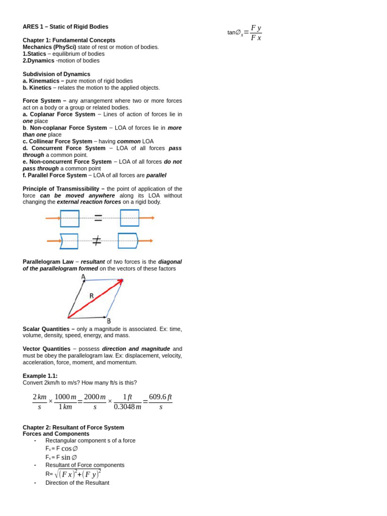 Ares 1 Reviewer | PDF