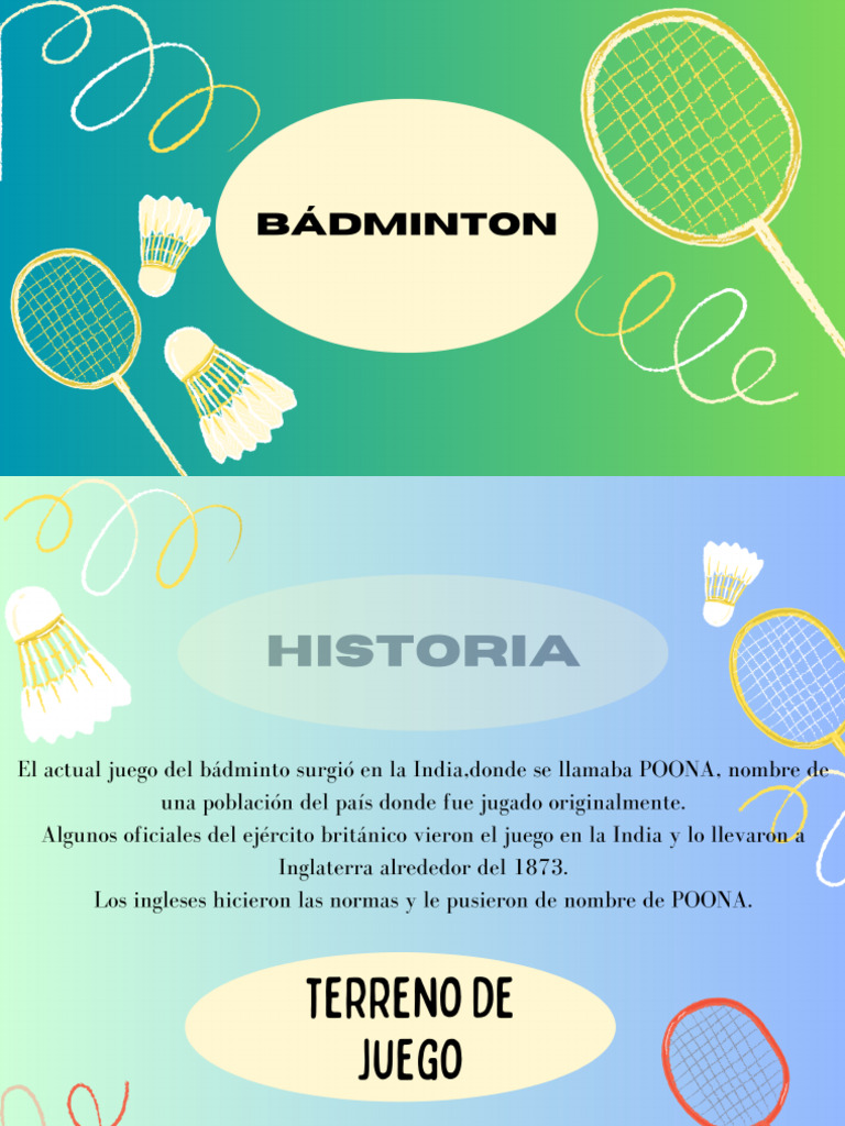 Red and Yellow Illustrated Badminton Presentation | PDF