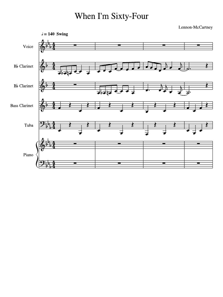 When Im Sixty-Four Bb | PDF