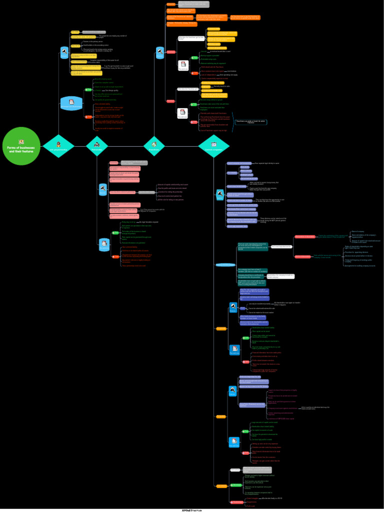 BST - Task - Mind Map - Forms of A Company | PDF | Franchising | Partnership