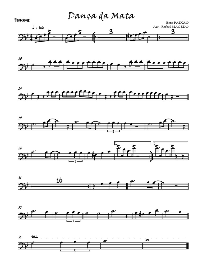 Lua Cheia Alto Trombone | PDF