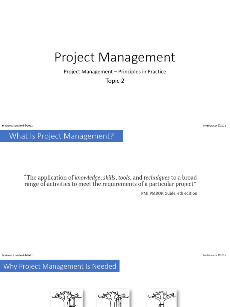 Topic 2 - Project Management (Revised) | PDF