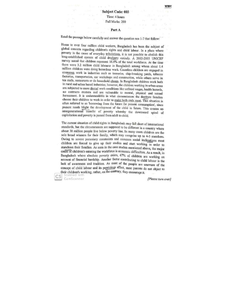 40th Bcs Written All Questions | PDF