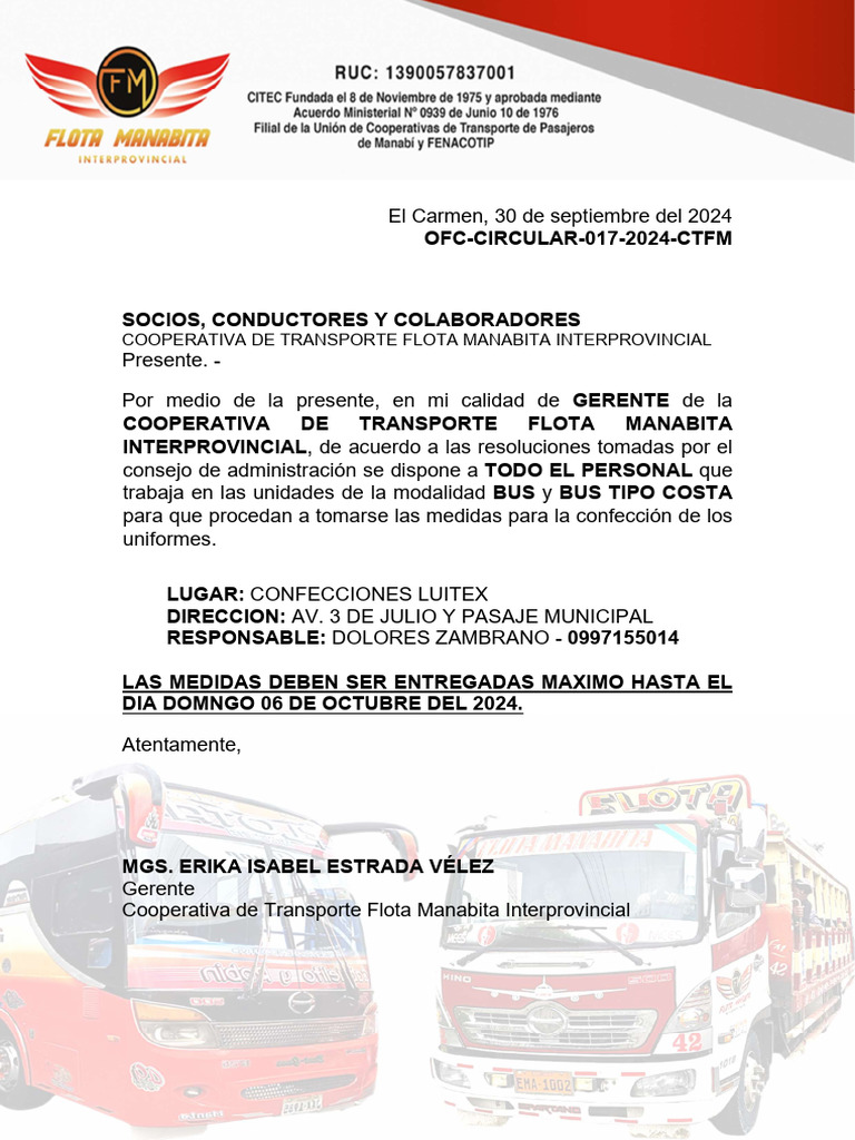 Ofc Circular 017 2024 CTFM | PDF