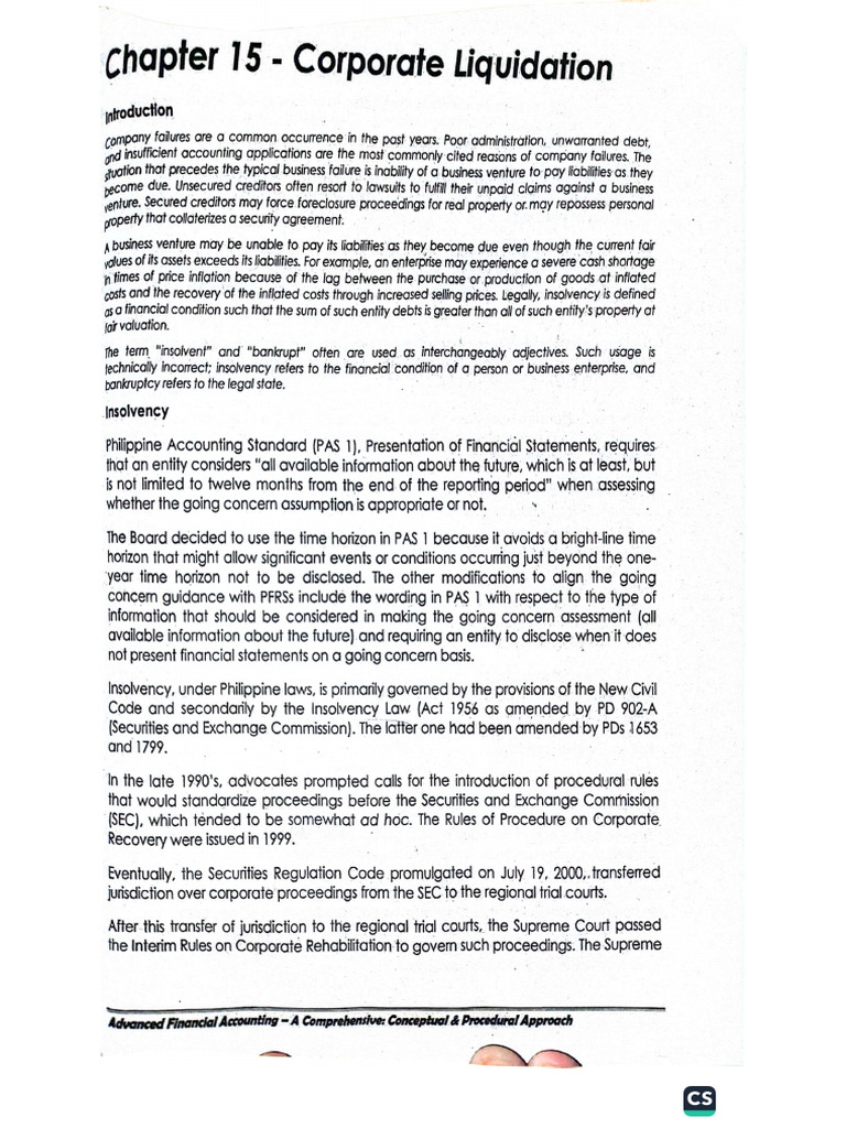 AST DAYAG Corporate Liquidation | PDF