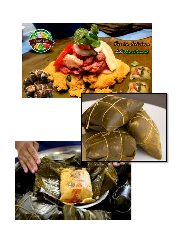 Nacatamal y Fresco de Cacao | PDF | Alimentos | Cocinando