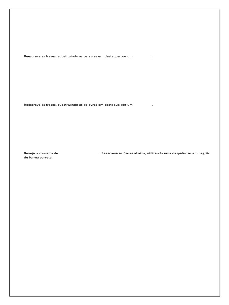 Atividade 6 Ano - LP Nhanhá | PDF