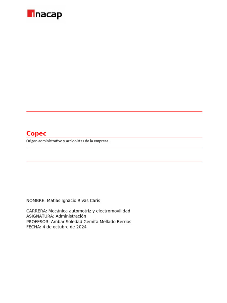Administracion Copec | PDF