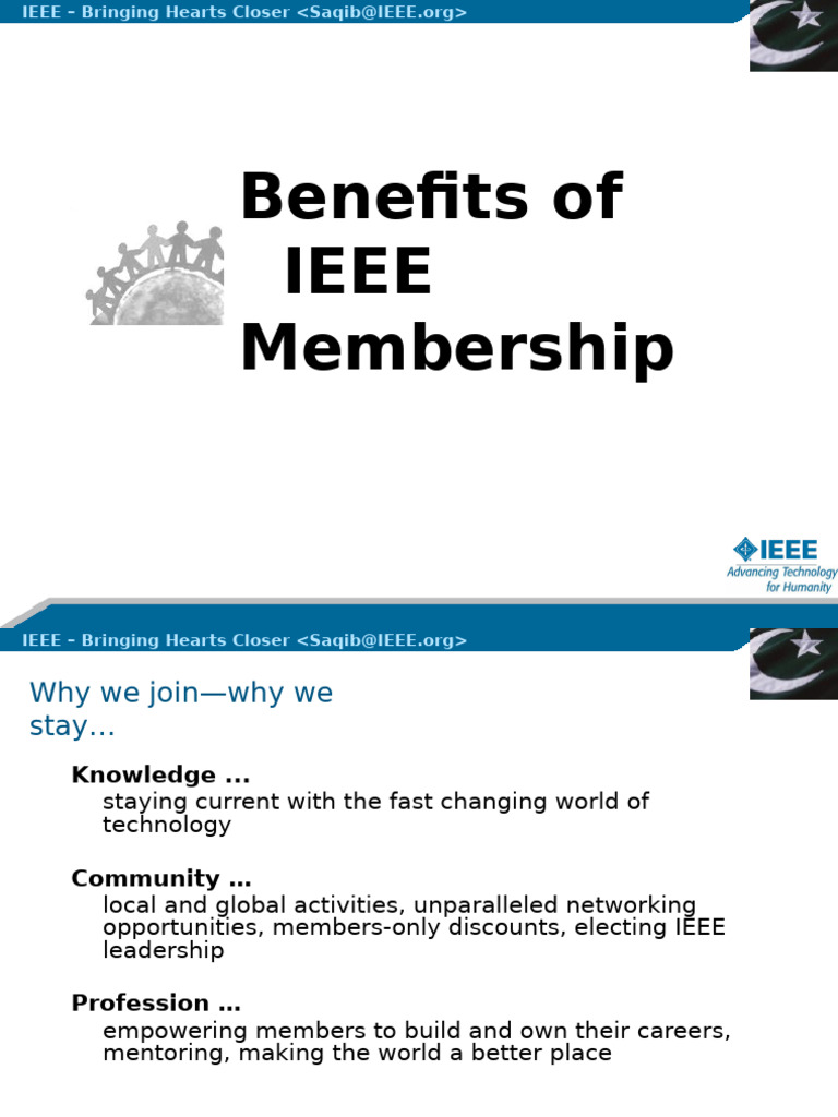 Benefits of IEEE | PDF