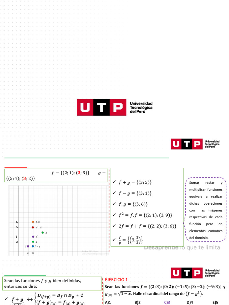 S1. Álgebra de Funciones | PDF